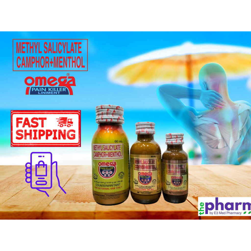 Omega Pain Killer Liniment 15ml,30ml,60ml | Shopee Philippines