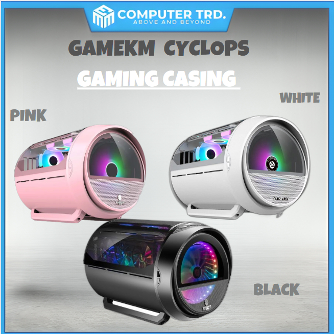 Gamekm Cyclops Gaming Case Pink/Black/White | Shopee Philippines
