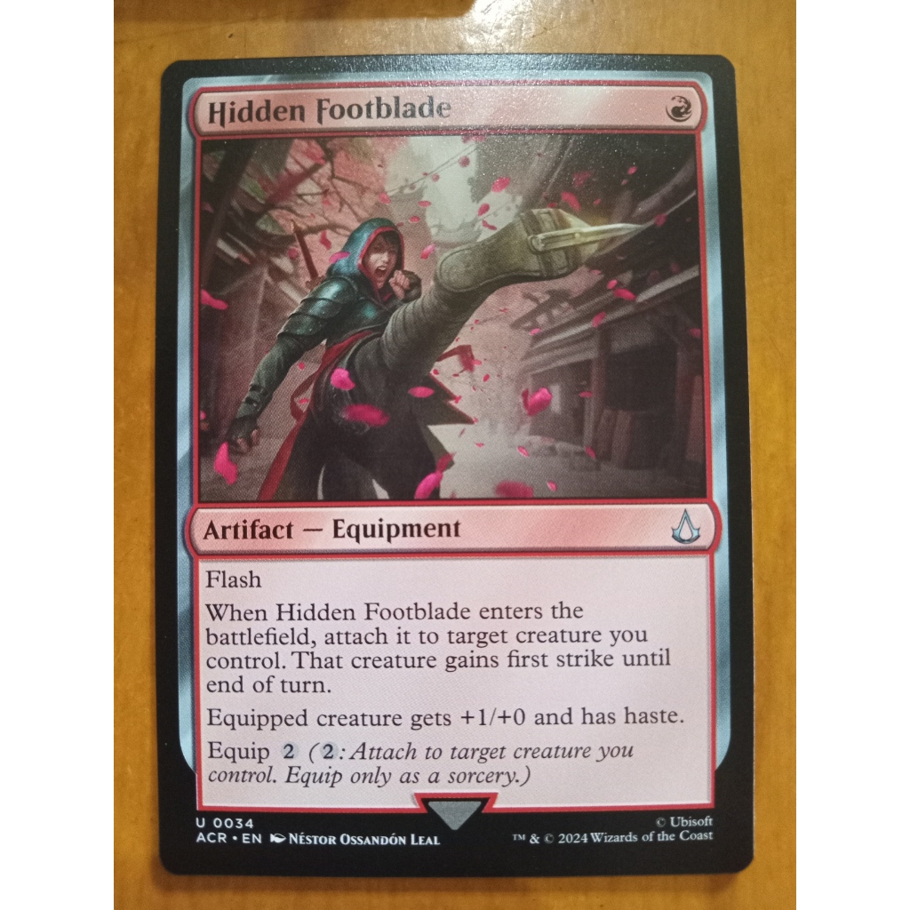 MTG Hidden Footblade Uncommon ACR Universes Beyond: Assassin's Creed ...
