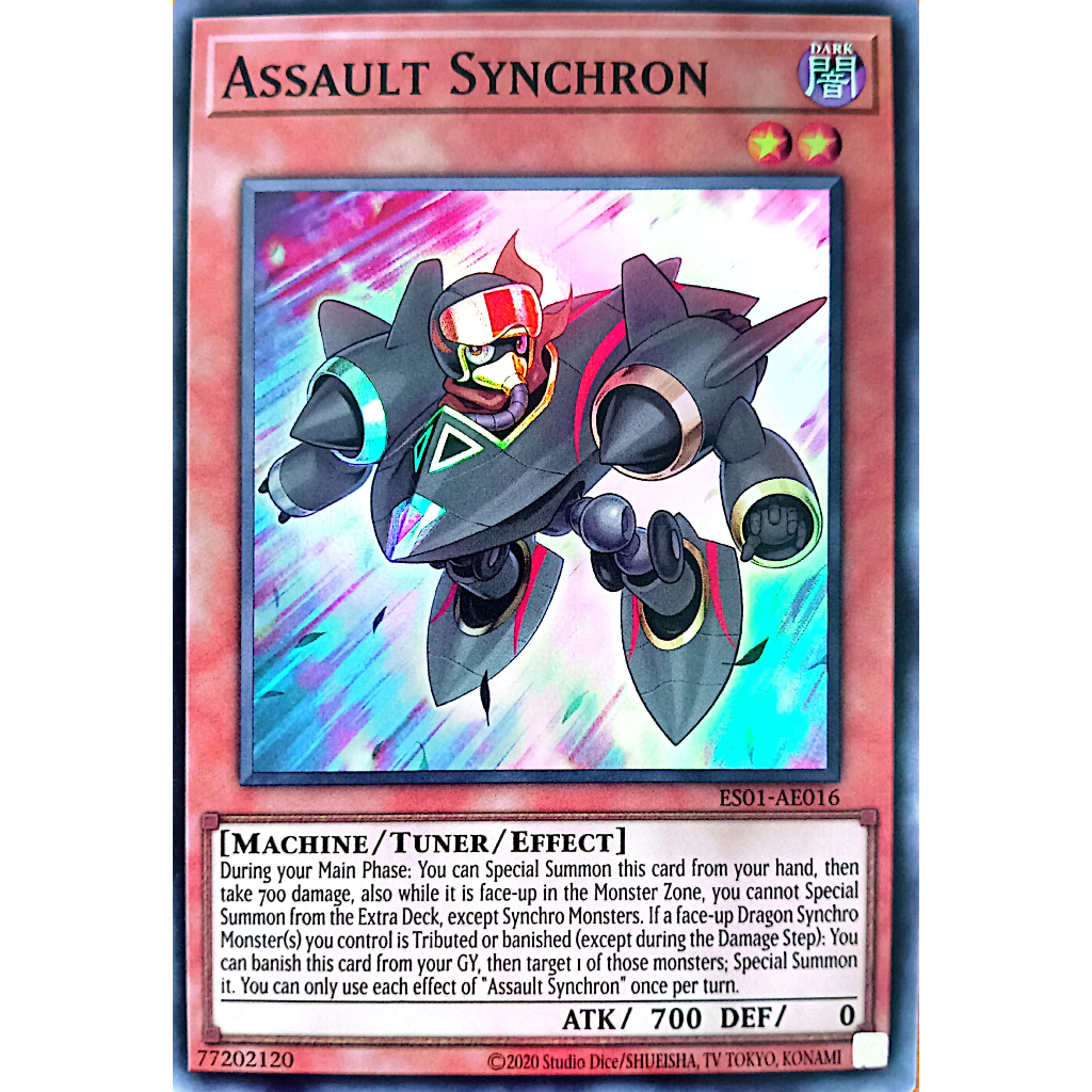 ES01-AE016 Assault Synchron SR YUGIOH CARD | Shopee Philippines