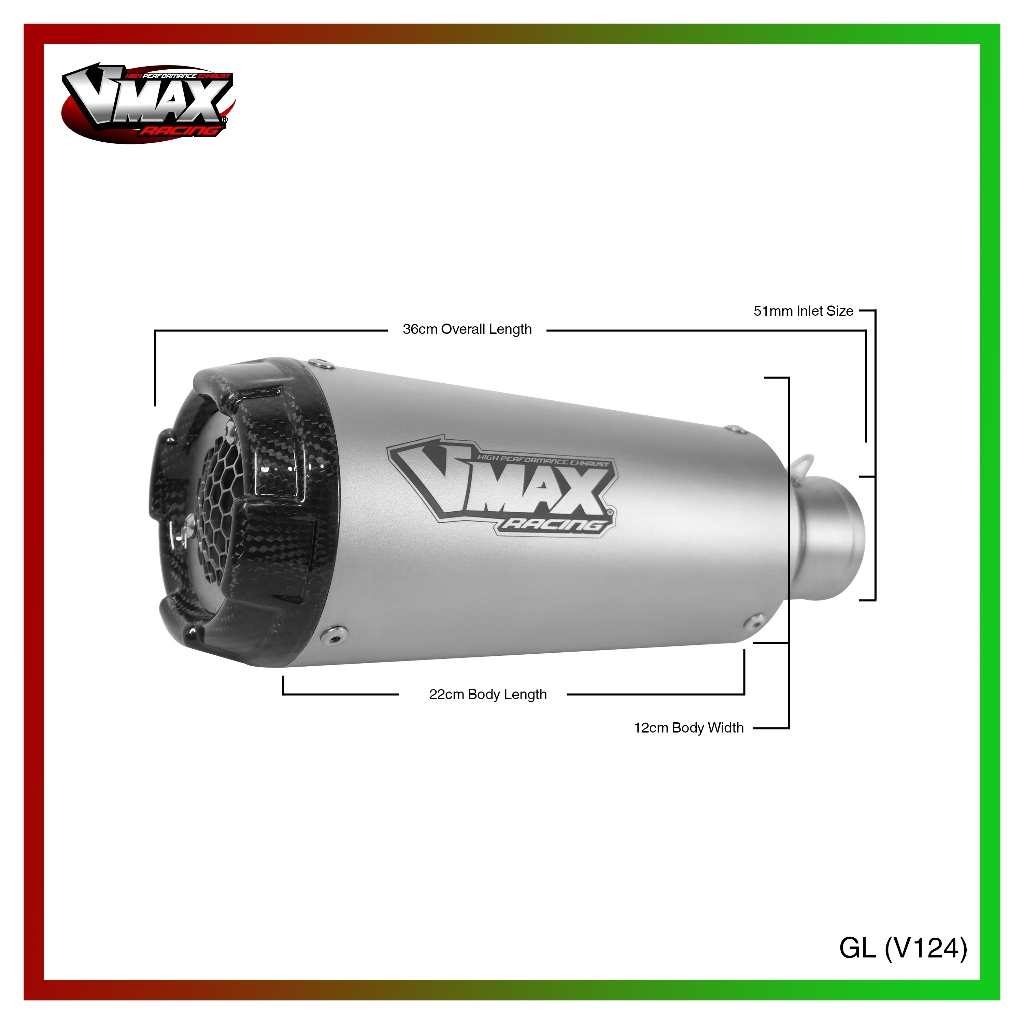 Vmax for Sports Bike (Canister Only) Motorcycle Muffler | Shopee ...