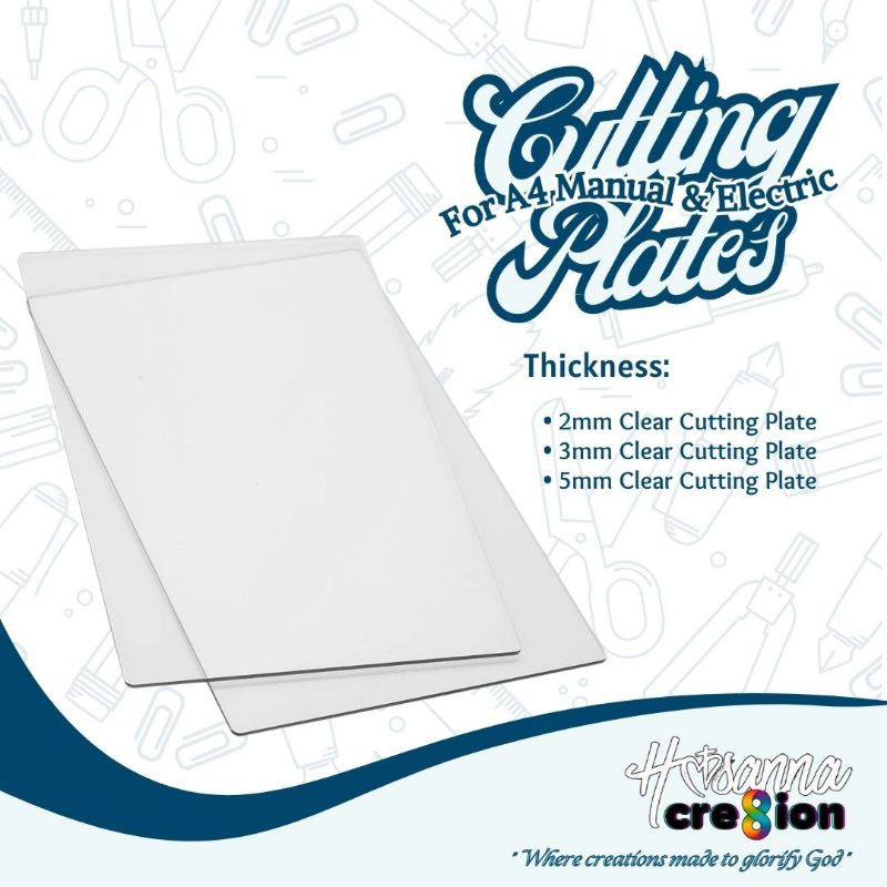 A4 Cutting Plates for Die Cutting and Embossing Machine | 3mm | 5mm ...