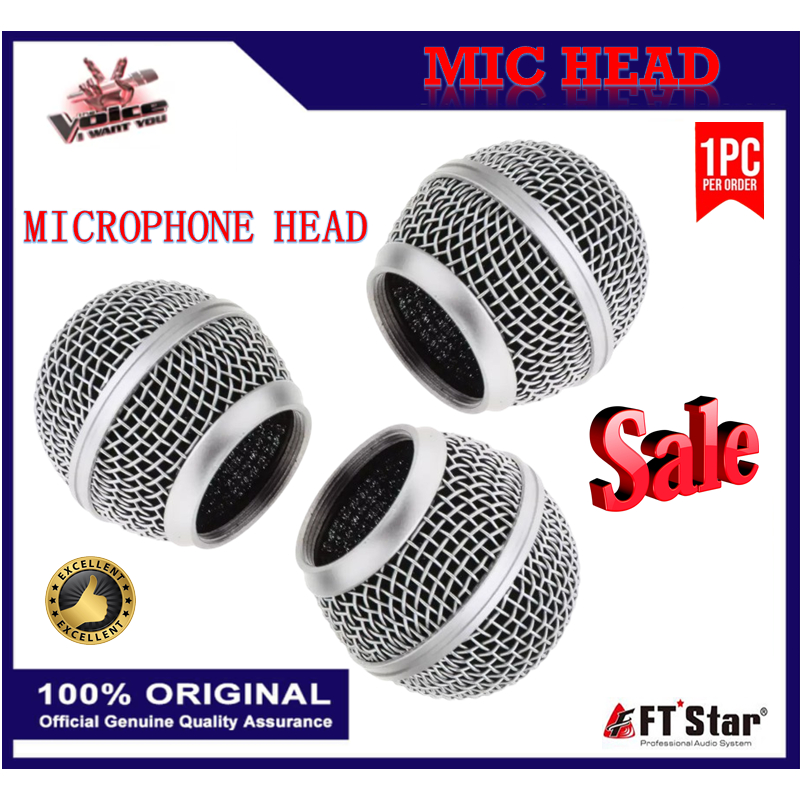 Universal Microphone Head Replacement Octagon silver | Shopee Philippines