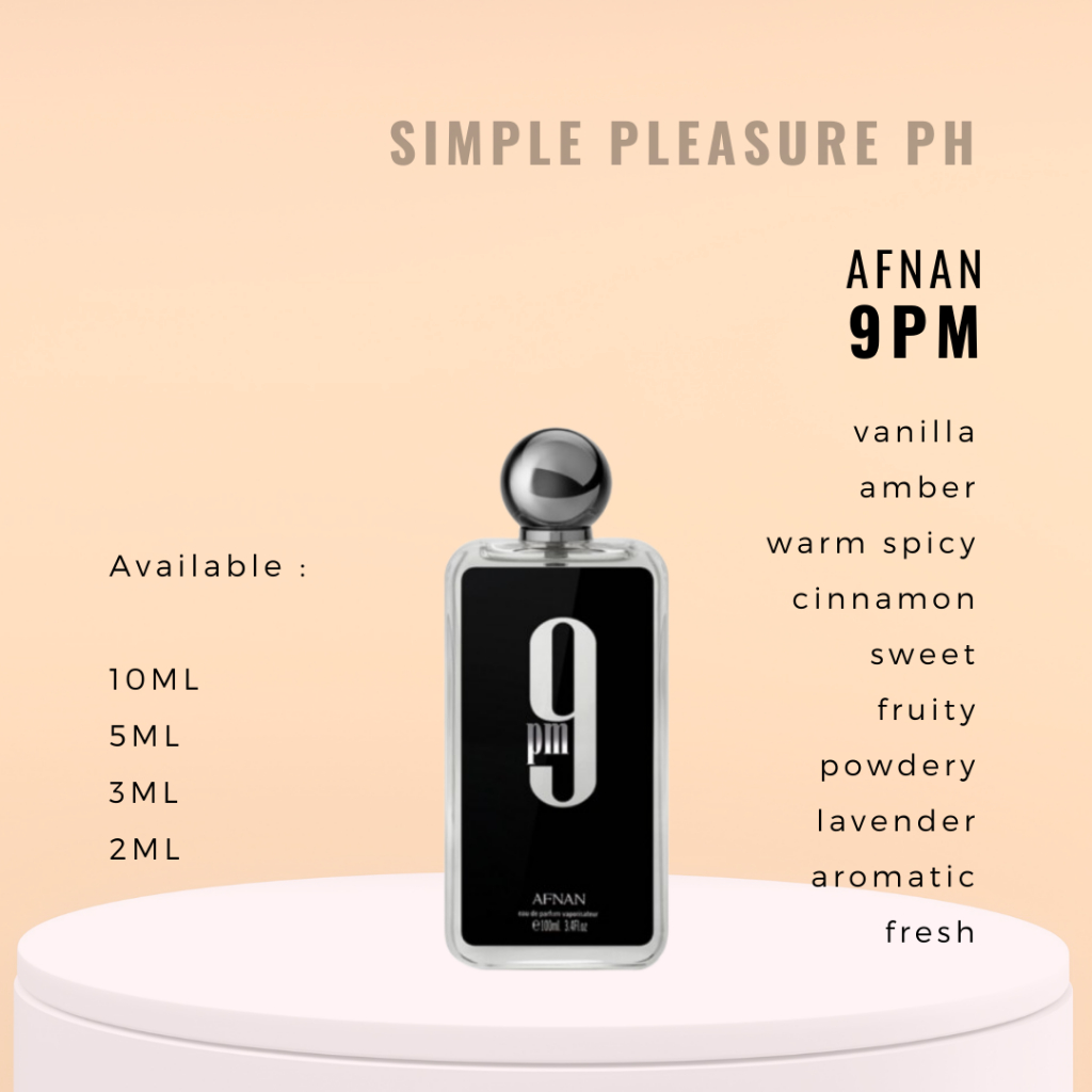 SP Afnan 9PM EDP Decant/Takal (JPG Ultramale Dupe) | Shopee Philippines