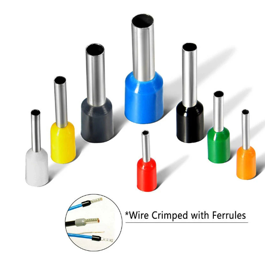 Insulated Ferrules VE Terminal Block Cord End Wire Connector Electrical ...