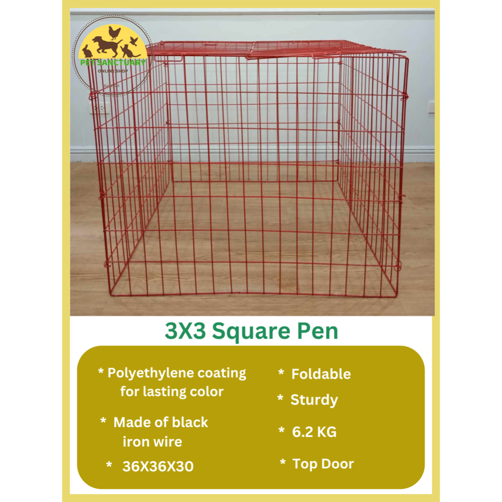3x3 chicken square pen / cock cage /game fowl/kulungan ng manok ...