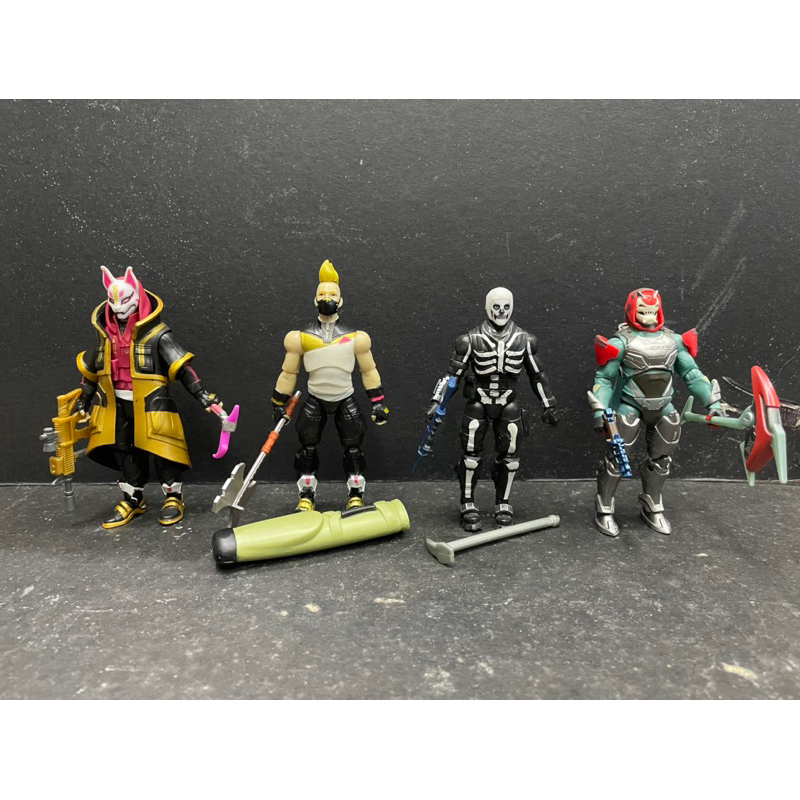 Fortnite 3.75" figures - Drift, Drift Unmasked, Skull Trooper, Vendetta ...