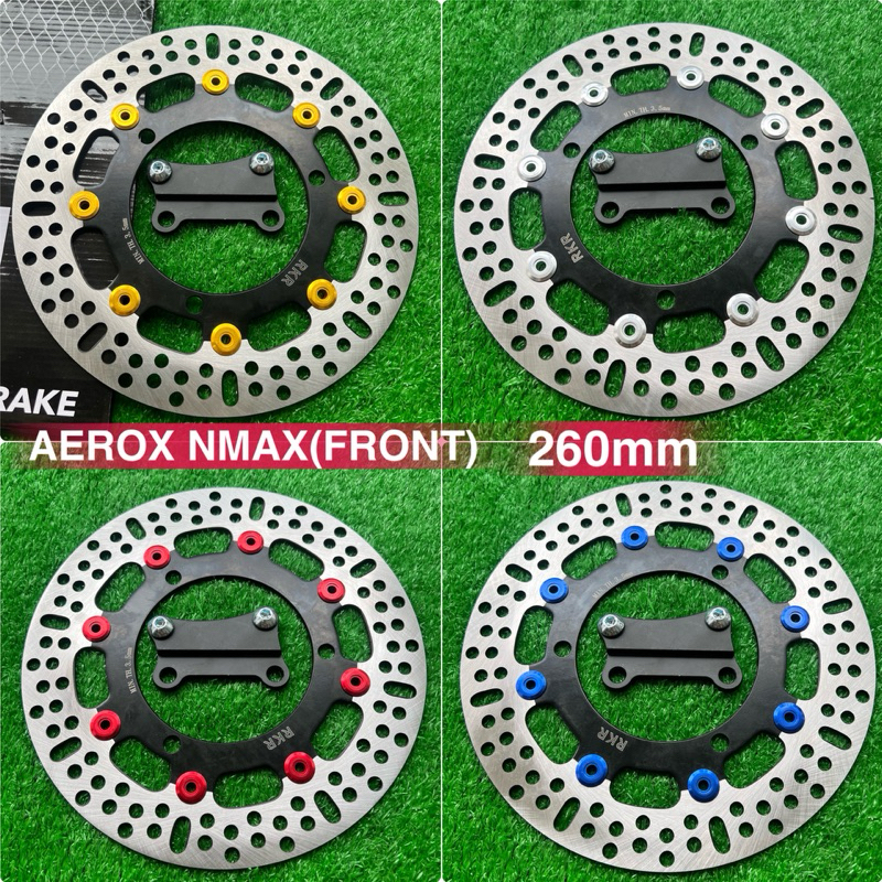 rotor disc brake bracket aerox Nmax 155 v1 v2 front 260mm big disc | Shopee Philippines