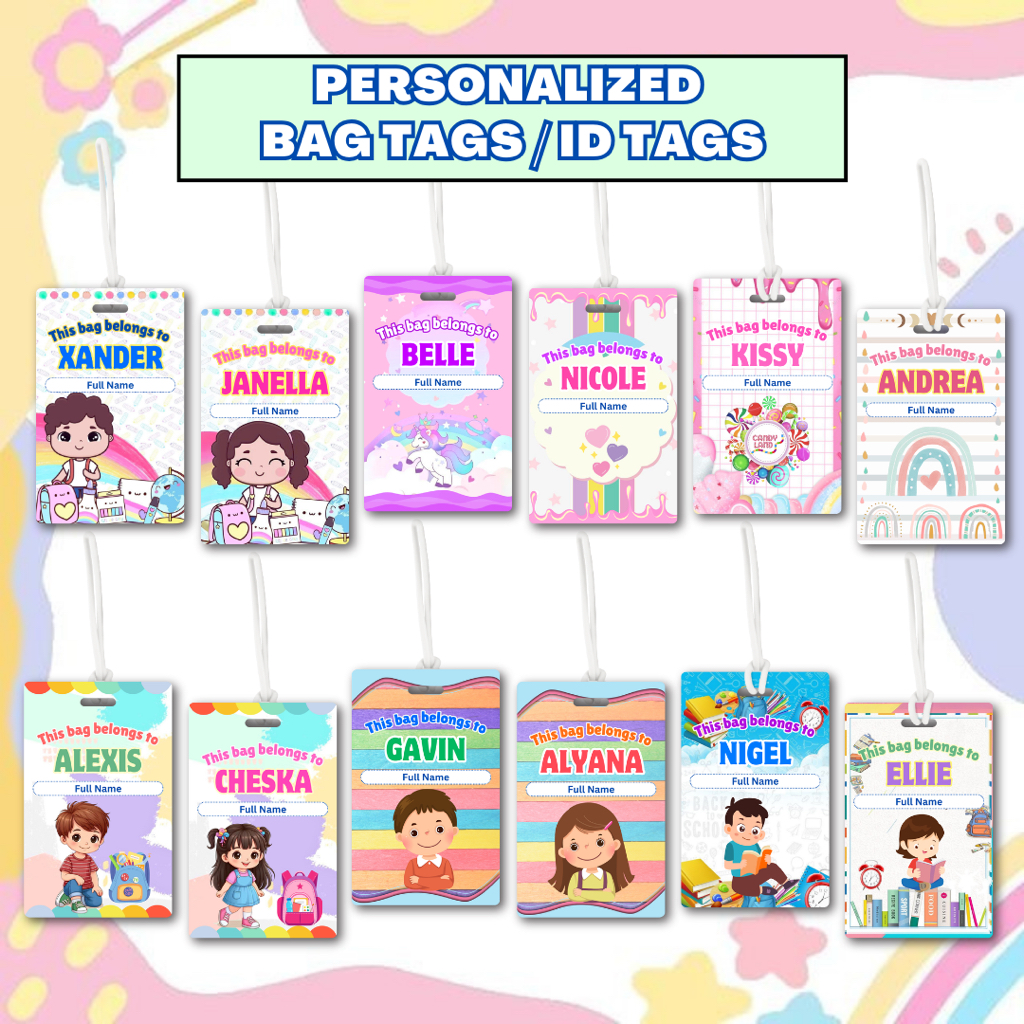 Customized/Personalized Bag Tags/ID Cards for All Occasions | Shopee ...