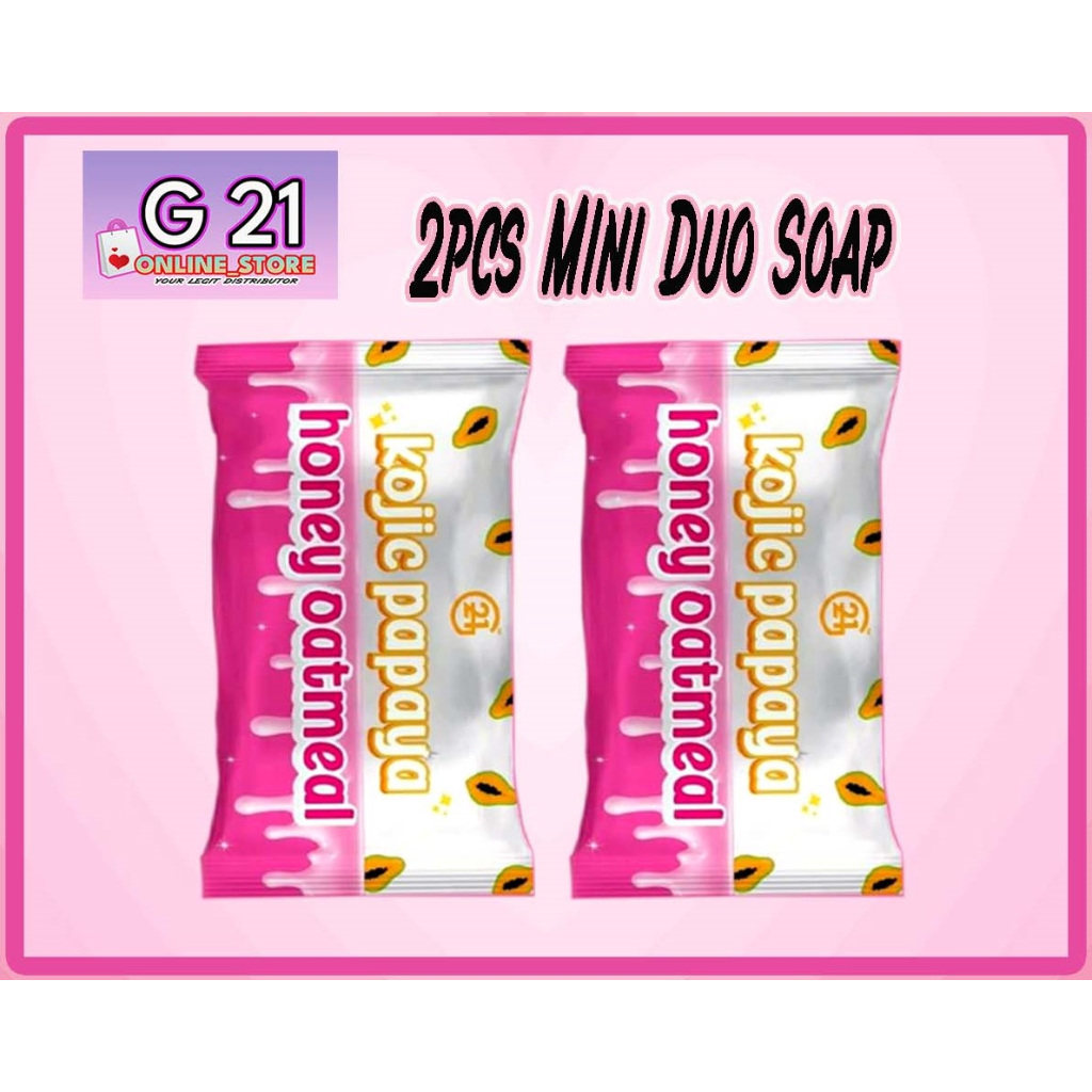 G21 KOJIC PAPAYA & HONEY OATMEAL MINI SOAP (2PCS) | Shopee Philippines