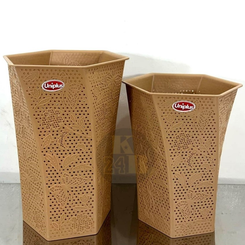 Uniplus Flower Design Open Trash Bin (Basurahan)(2 sizes) | Shopee ...