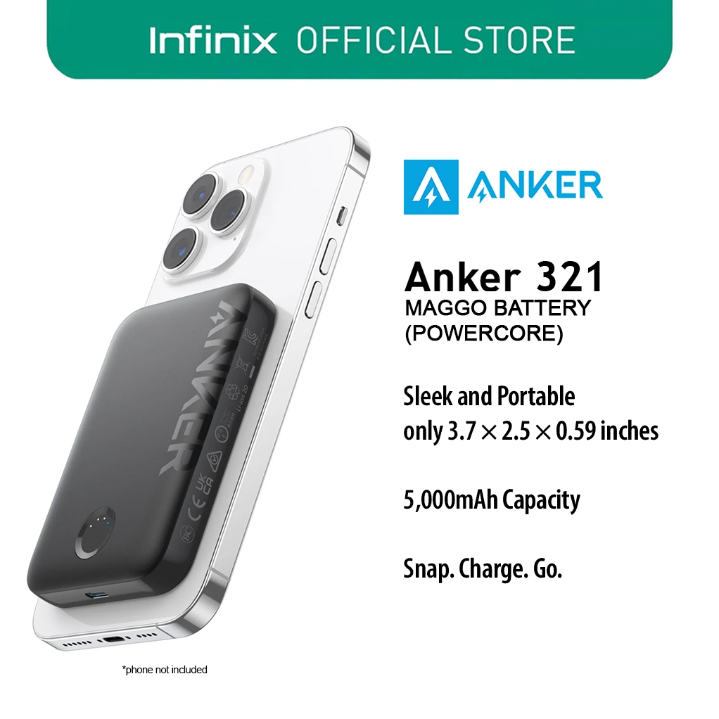 Infinix Anker 321 MagGo Battery (PowerCore 5K) | Shopee Philippines