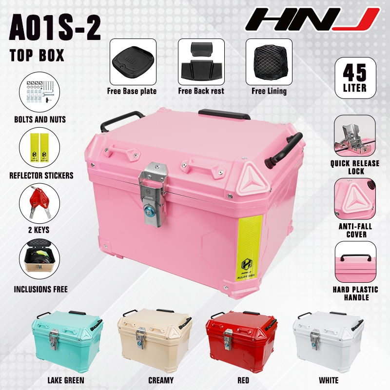 HNJ Top Box 45L For Motorcycle Compartment Motorcycle Accessories Box ...