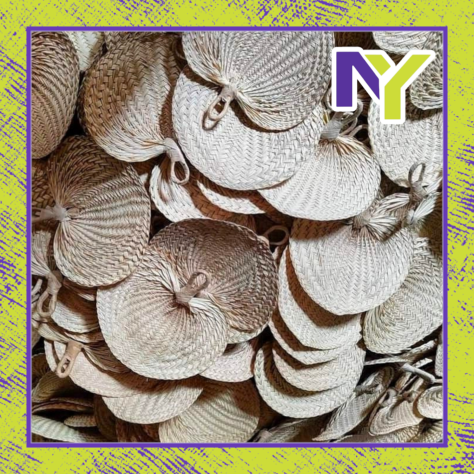 50pcs bundle Anahaw Abaniko Pamaypay Native Handheld Fan simple Wedding ...