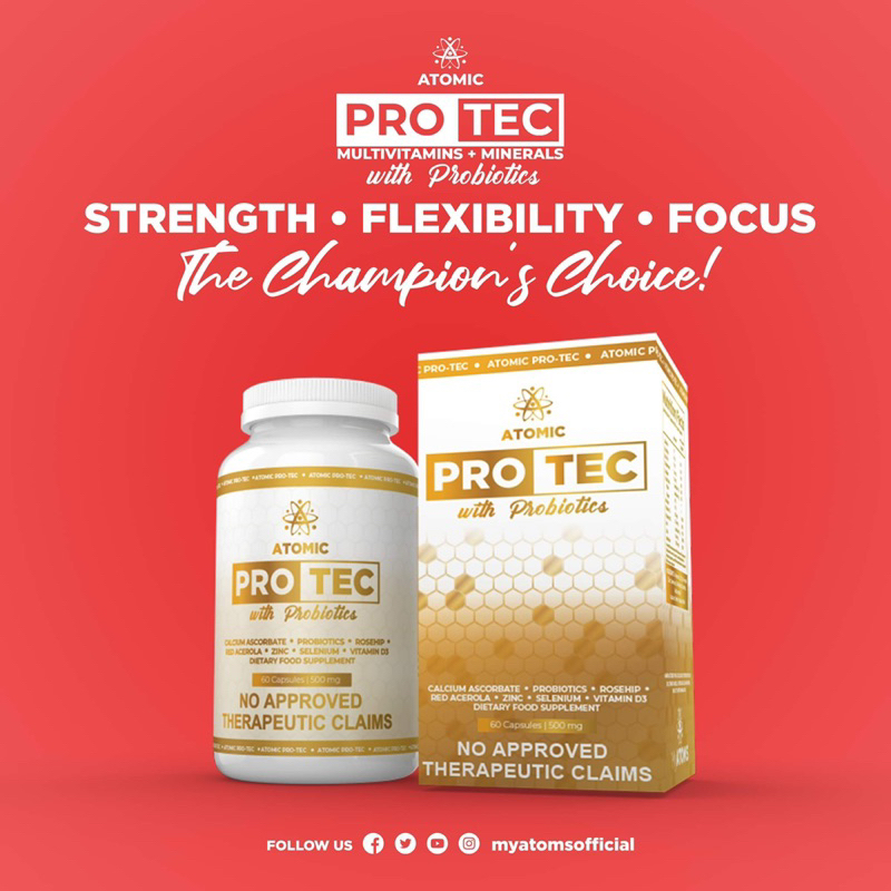 Atomic Protec! with Probiotics, Vitamins D3, Selenium, Calcium ...