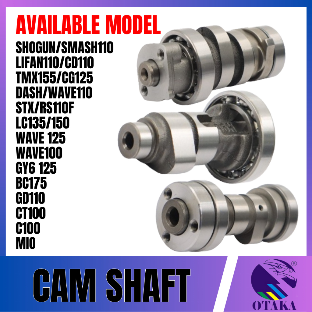 MOTORCYCLE CAM SHAFT FOR WAVE 100 / C100 / GY6 125 / BC175 / DASH ...
