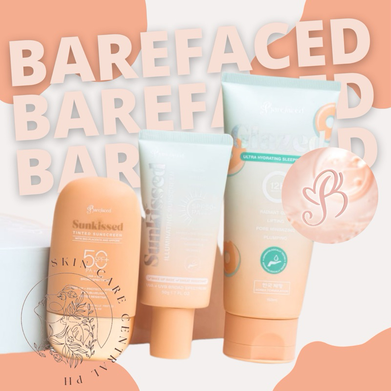 Barefaced - Glazed Hydrating Mask, Sunkissed Illuminating Sunscreen ...