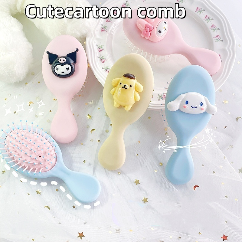 Sanrio Airbag Comb Cartoon Cinnamoroll Melody Kuromi Small Comb Girls ...