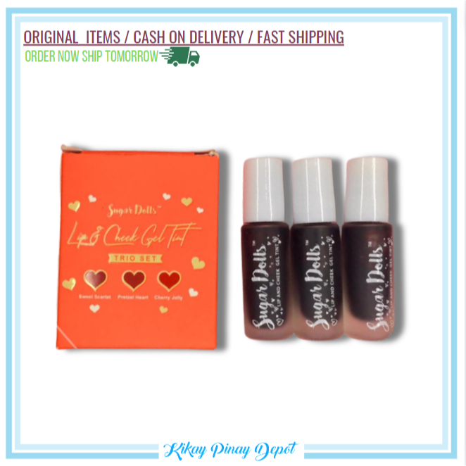 Sugar Dolls Lip & Cheek Tint Trio Set | Shopee Philippines