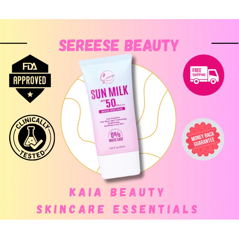 Sereese Beauty Sun Milk Version 2 Spf 50 | Shopee Philippines