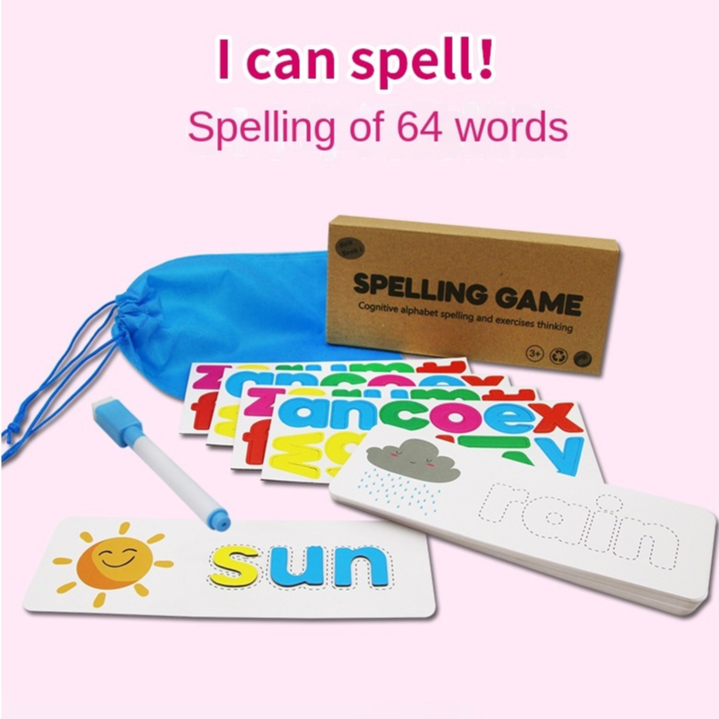 Spelling Game Learning Children Jigsaw Letter Montessori Spell Word ...