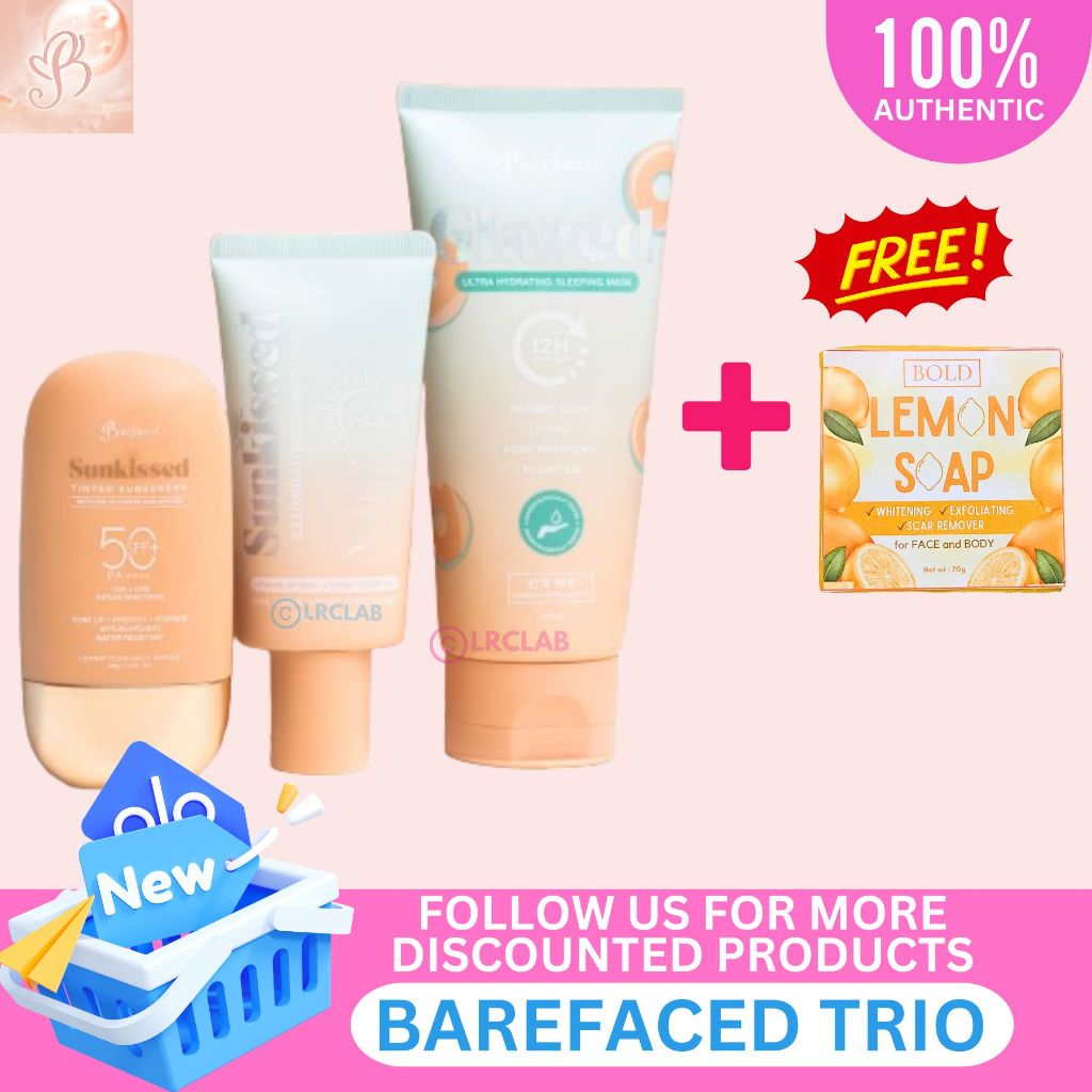 WITH FREEBIE Barefaced Sunkissed Tinted Sunscreen SPF 50 sunscreen for ...