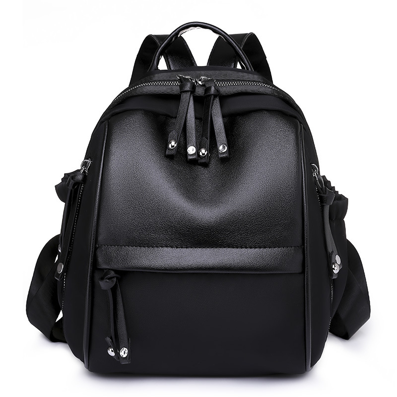 Leather large capacity commuter small backpack travel backpack | Shopee ...