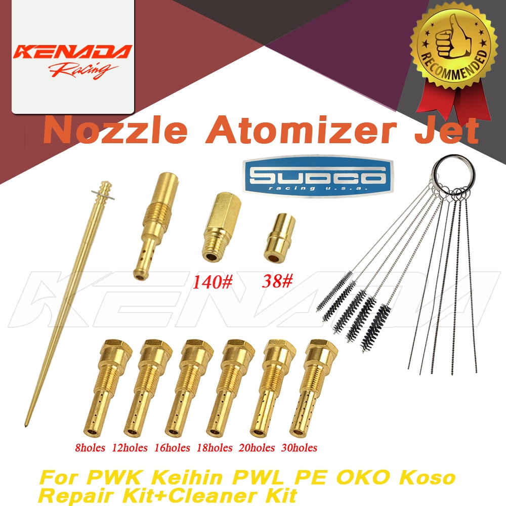 JJH/DGL Main/Pilot Jet Nozzle Needle Kit For PWK Keihin PWL PE OKO Koso ...