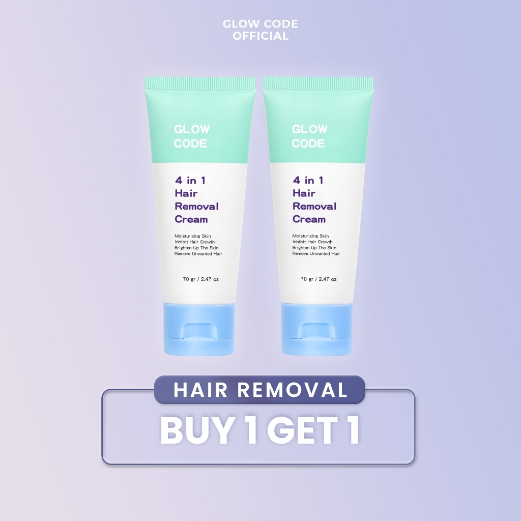 Blackcat Glowcode Bundle 4in1 Hair Removal Cream 2pcs - Anti Irritating ...