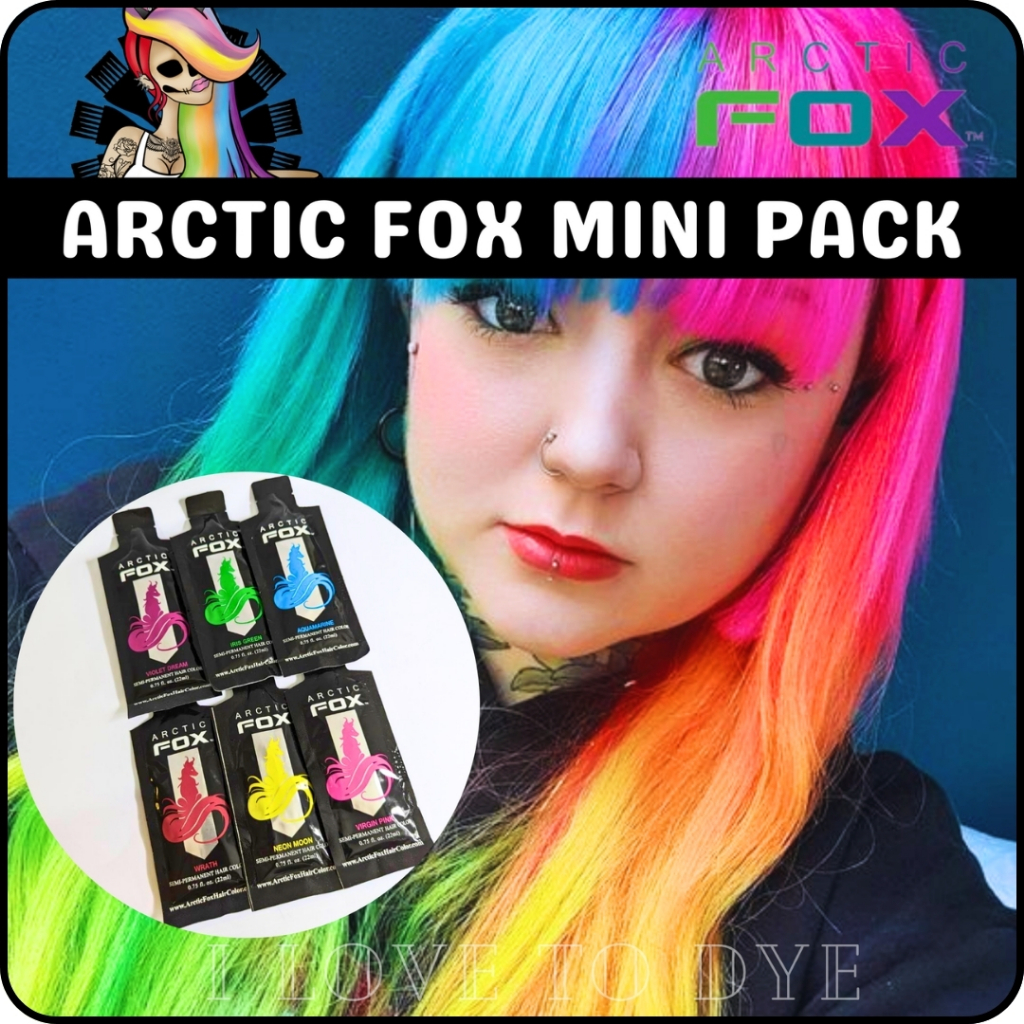 [I Love to Dye] Arctic Fox MINI PACK - 0.75oz Semi Permanent Hair Dye ...