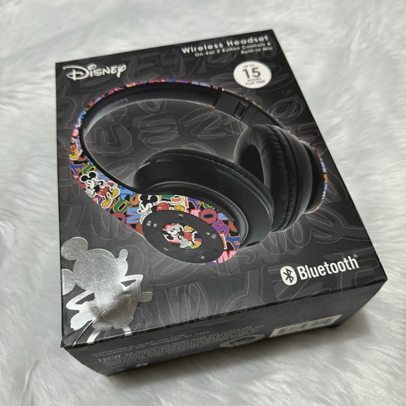 Disney Mickey Mouse Wireless Headset Bluetooth Multicolor Noise ...