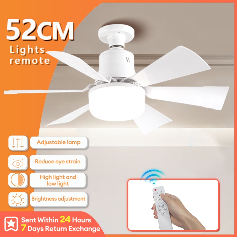 TOTO LED Fan Light Ceiling Light With Remote Fan Chandelier Electric 2 In 1 30W/40w E27 Fan 6 ...