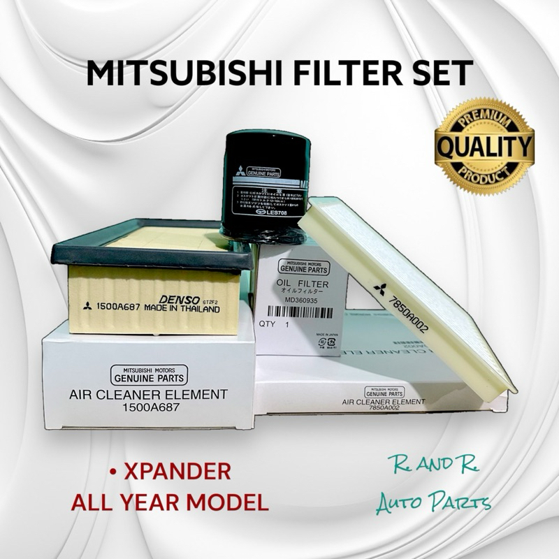 MITSUBISHI XPANDER AIR FILTER AIRCON FILTER XPANDER OIL FILTER SET ...