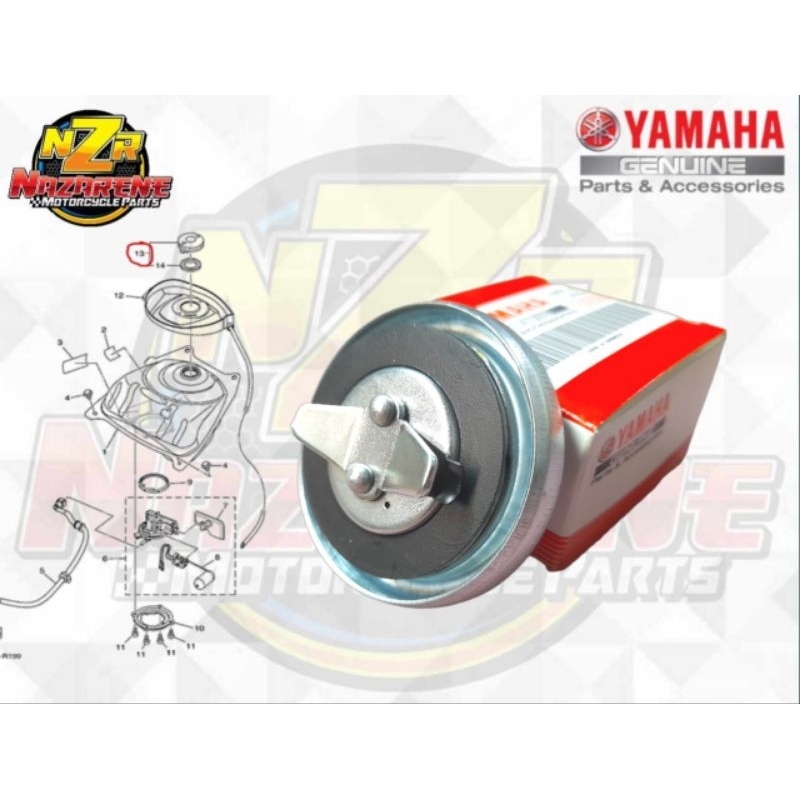 GAS TANK CAP ASSY / GAS TANK CAP WITH RUBBER MIO SPORTY / SOULTY / FINO ...