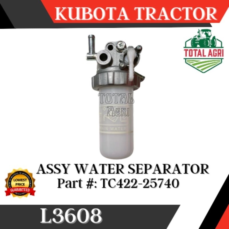 Assy Water Separator Fuel Filter Kubota Tractor L3608 Kubota Tractor ...