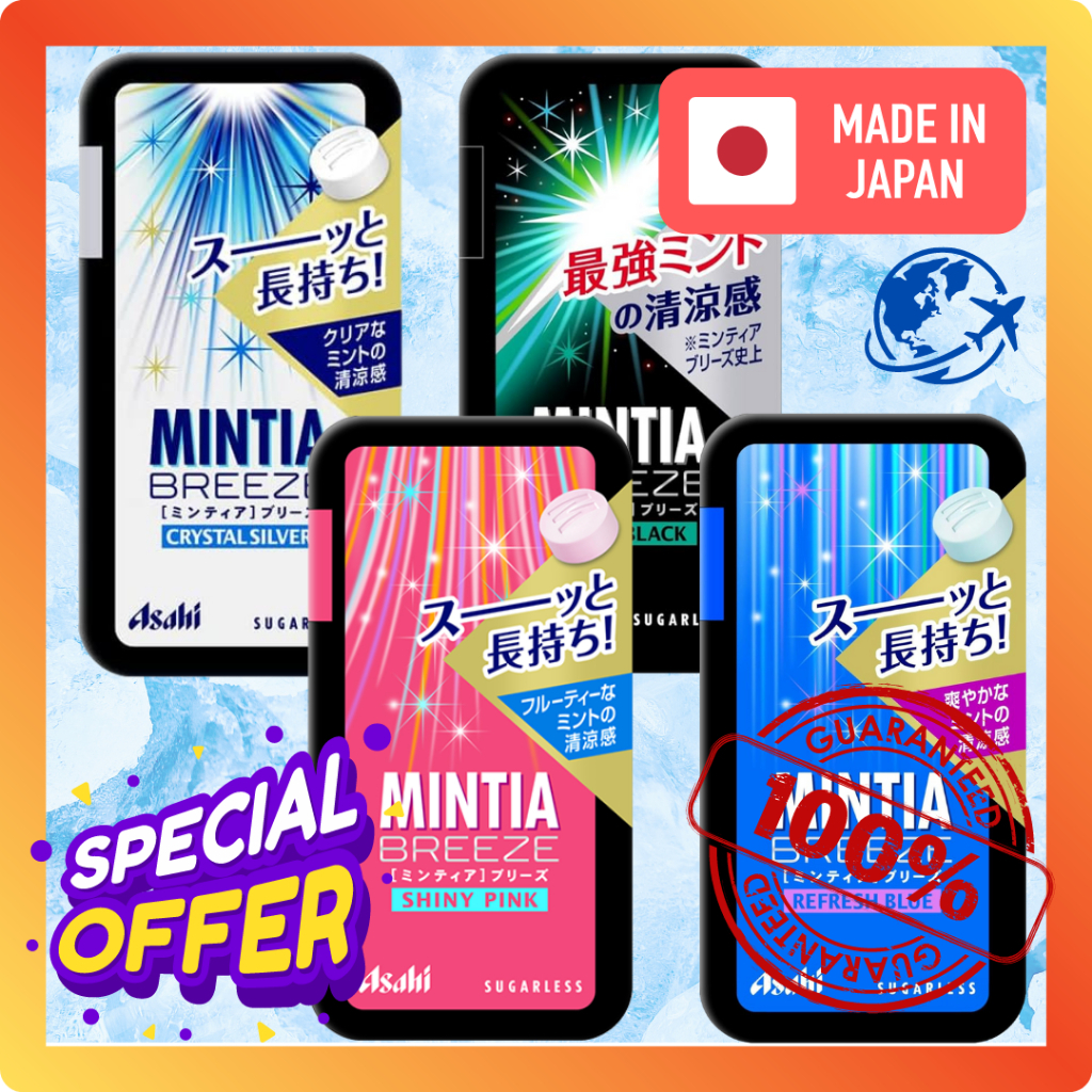 Asahi Food & Healthcare Group: Mintia Breeze (Cristal Silver, Refresh Blue, Shiny Pink, Ultra ...