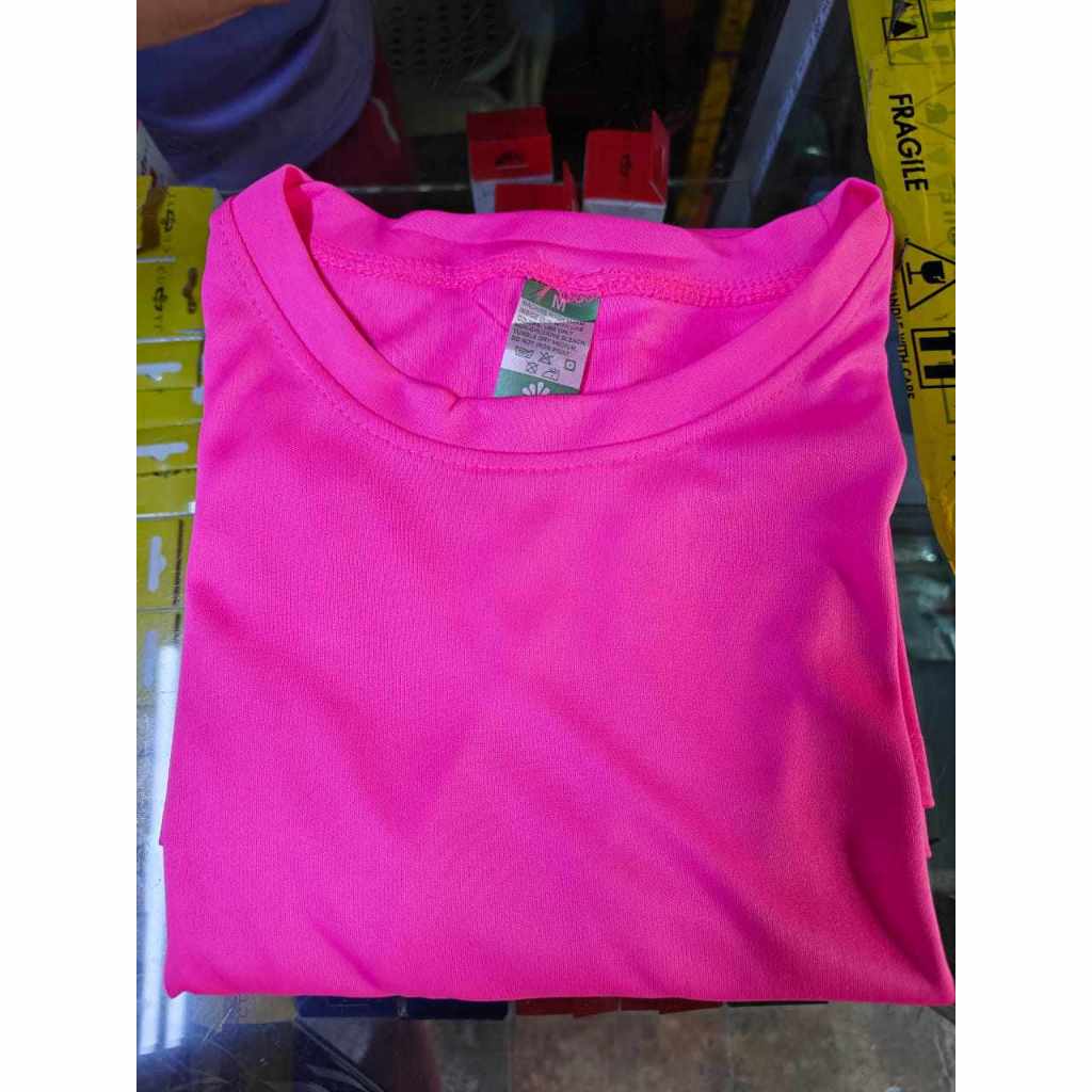 ACTIVE NEON PINK T-SHIRT PLAIN UNISEX | Shopee Philippines