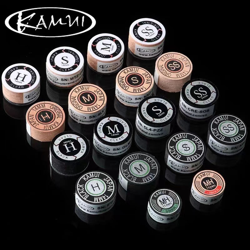 Kamui Clear Black Cue Tip - Single Tip 11mm,14mm（Soft,Medium, hard ...