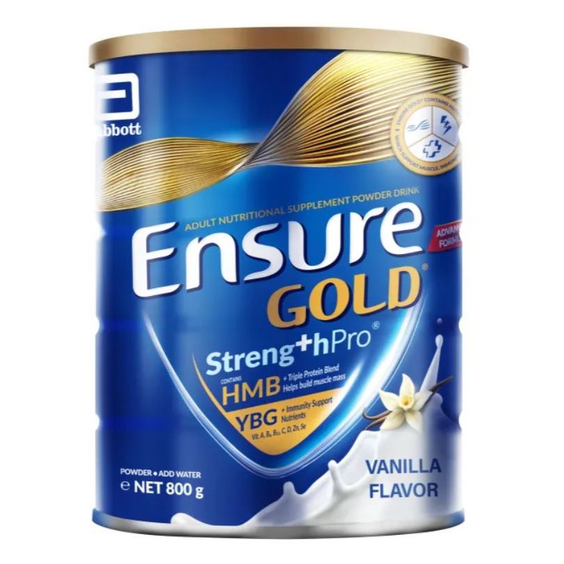 ENSURE GOLD VANILLA 800G HMB+YBG- NEW FORMULA | Shopee Philippines