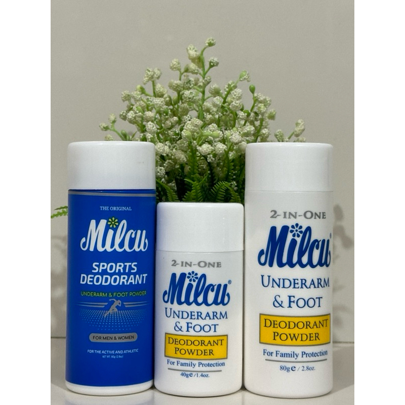 MILCU Underarm & Foot Deodorant Powder 80G / 40G | Shopee Philippines