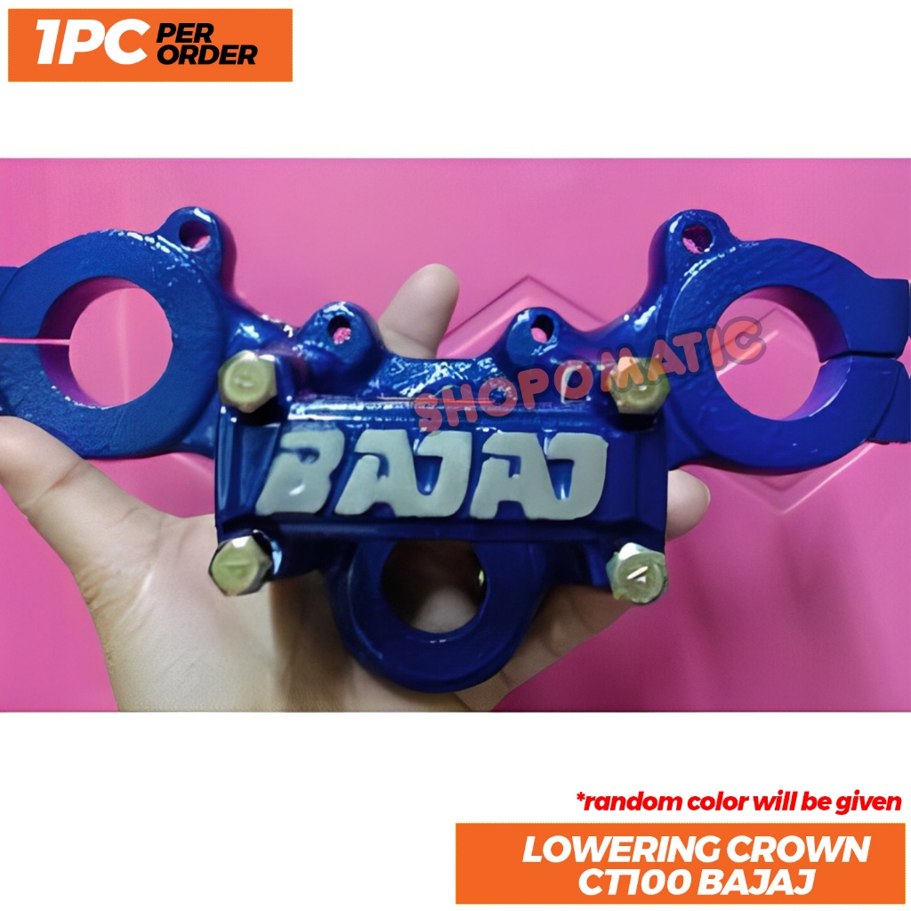⭐ Lowering Crown(Butterfly with Clamp) for Bajaj CT100 & Bajaj ⭐ ...
