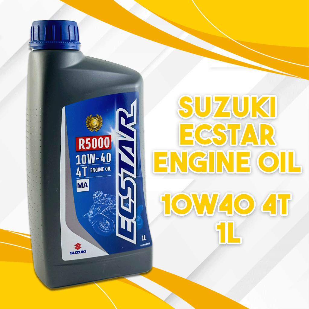 SUZUKI ECSTAR ENGINE OIL 10W40 4T 1L | Shopee Philippines