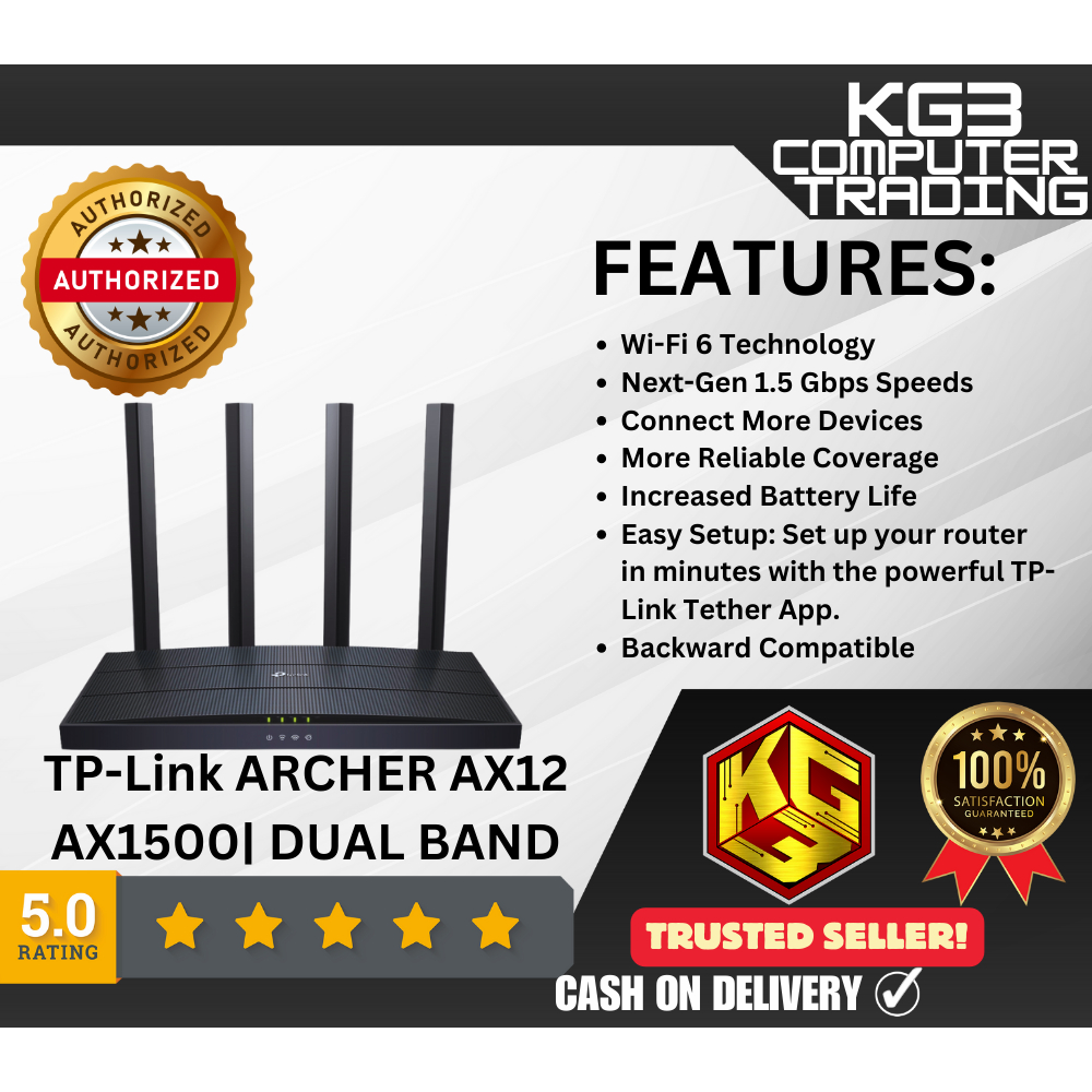TP-Link ARCHER AX12 AX1500| DUAL BAND | Shopee Philippines