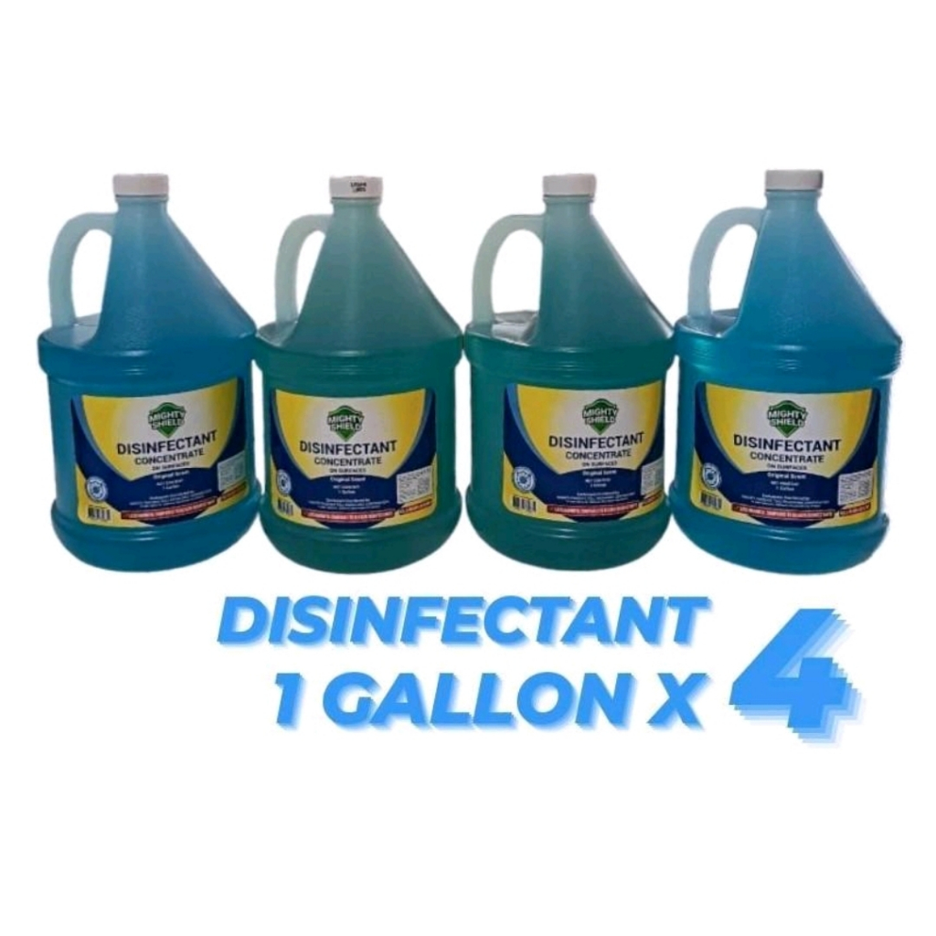 Mighty Shield Disinfectant Concentrate (1 Gallon x 4) | Shopee Philippines