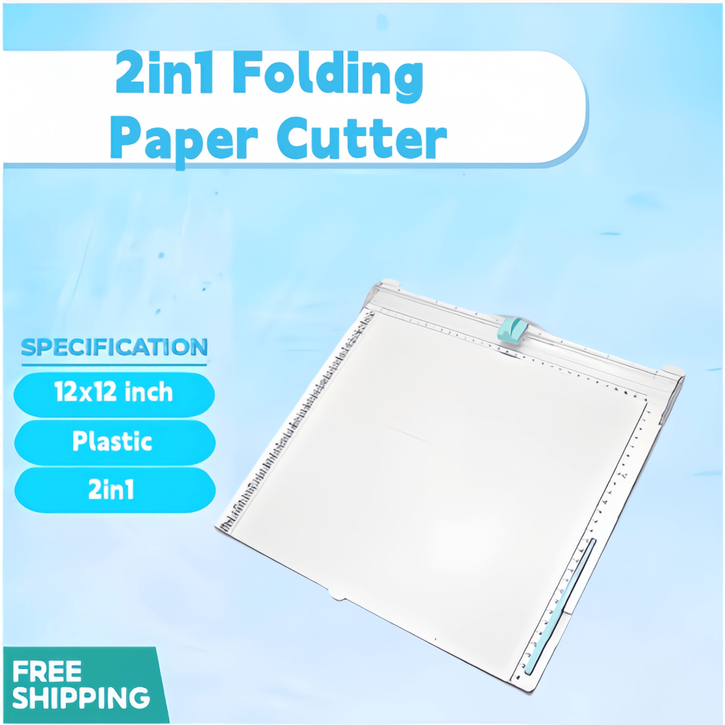 Multi-Function Foldable Plastic Base Paper Cutter Trimmer 2in1 with ...