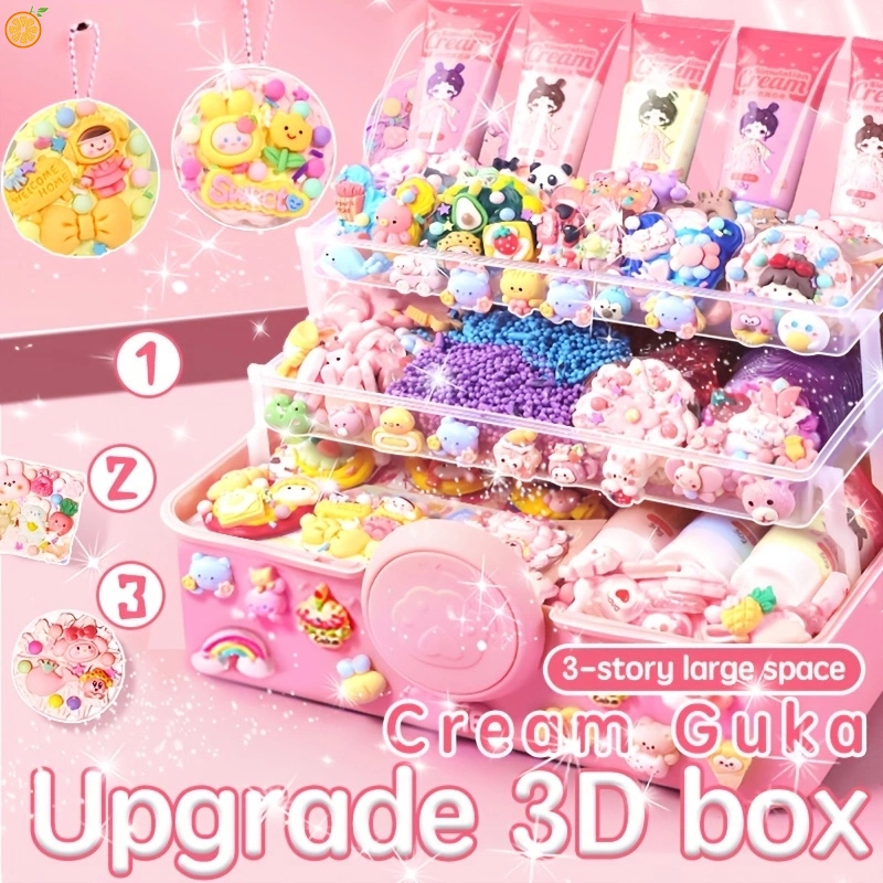 Hot Guka SET Keychain Accessories Set DIY Cream Glue Luxury Girls ...