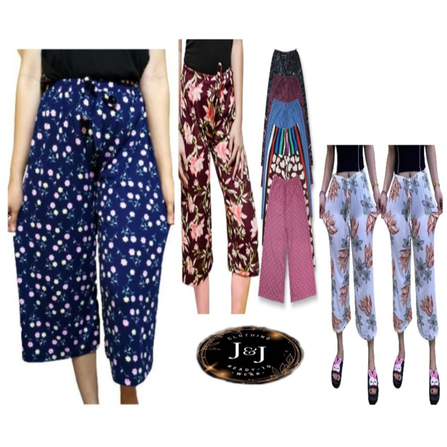 3/4 Capri Tokong Square Pants for Women Best outfit for Summer/Beach ...
