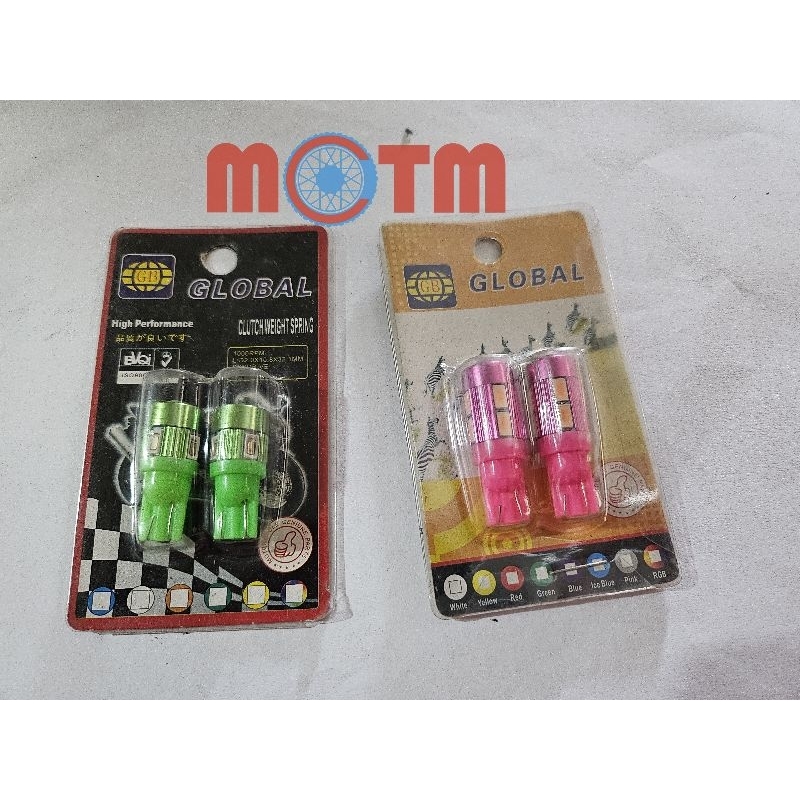 (ONE PAIR) PEANUT / WEDGE LED BULB -12 VOLTS | Shopee Philippines