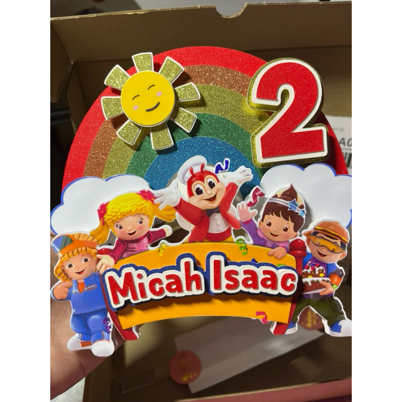 Jollibee and Friends Cake Topper Layered | Shopee Philippines