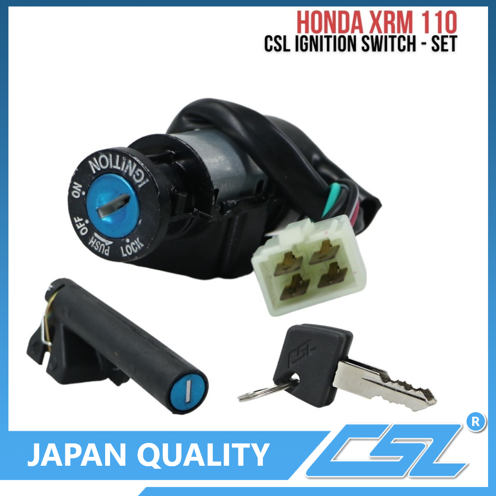 CSL IGNITION MAIN SWITCH 2 KEYS FOR HONDA XRM 110 JAPAN QUALITY ...